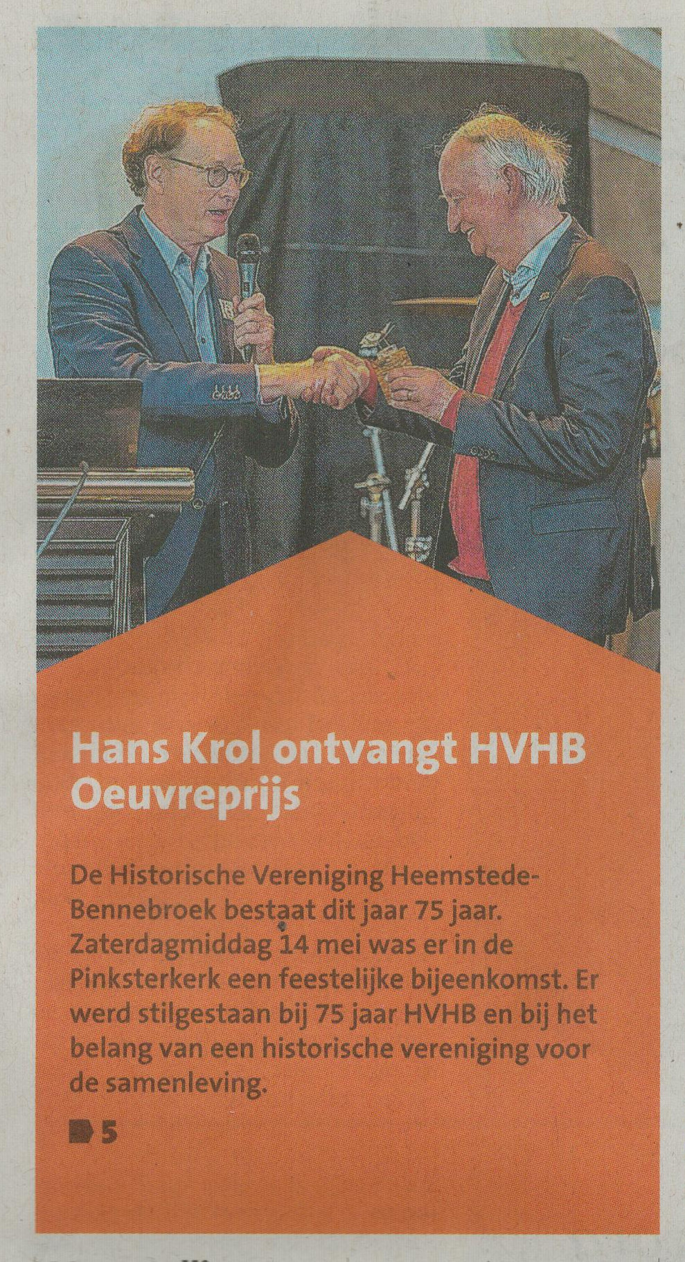 Oeuvreprijs HVHB voor Hans Krol - hvhb.nl